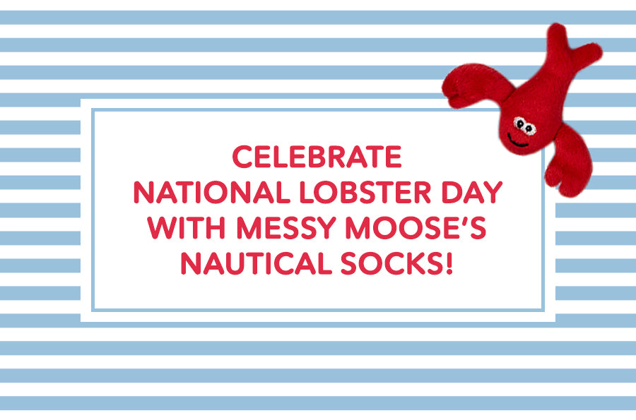 Celebrate National Lobster Day with Messy Moose Socks!