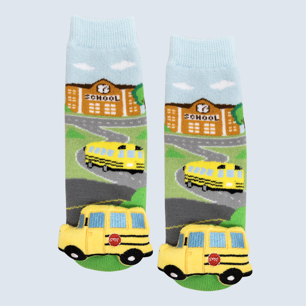 Baby Socks Yellow School Bus | Messy Moose Socks